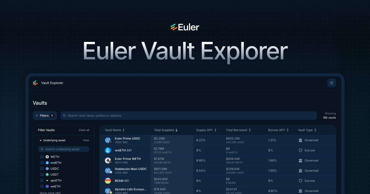 Euler Vault Explorer